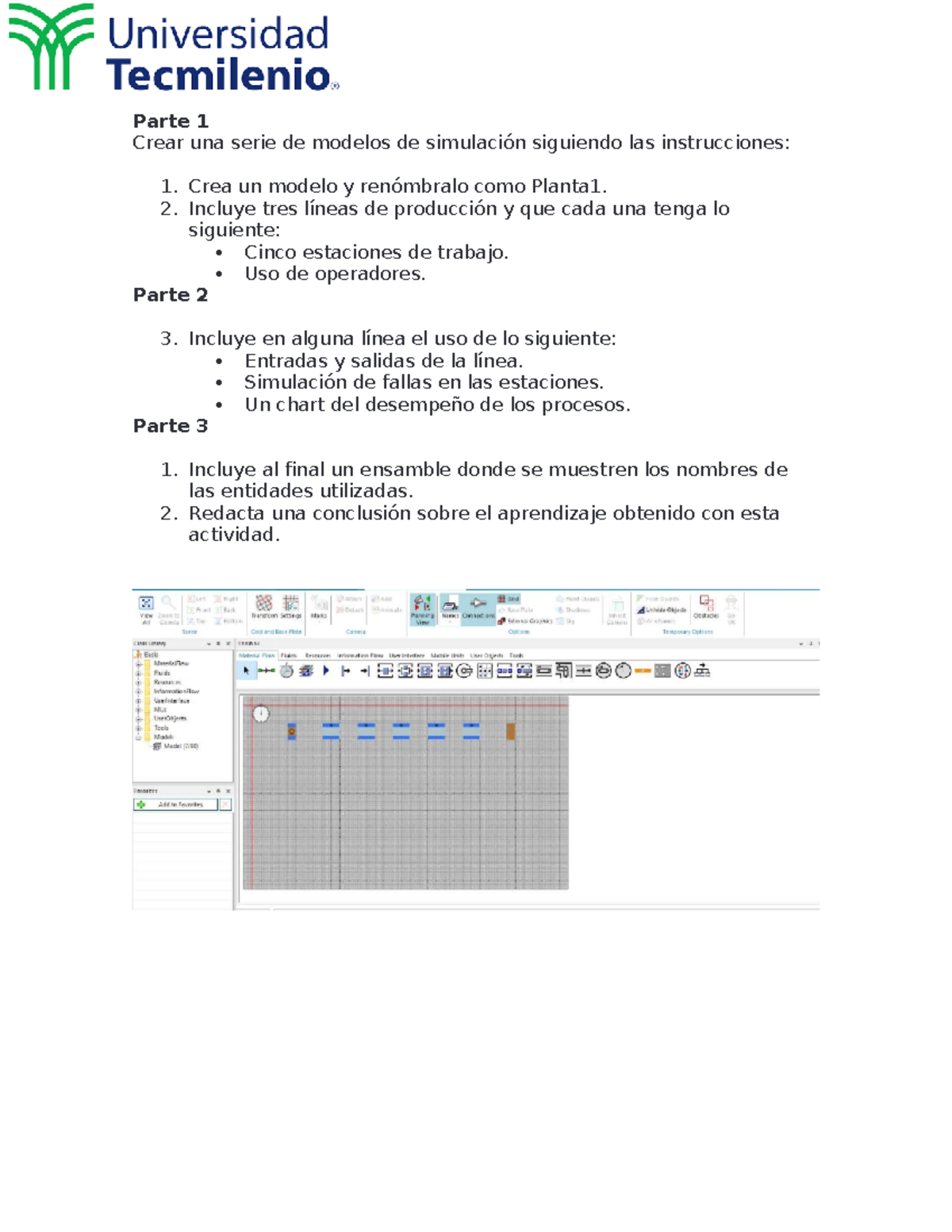 Simulación de eventos discretos Eviencia 1 - Parte 1 Crear una serie de ...