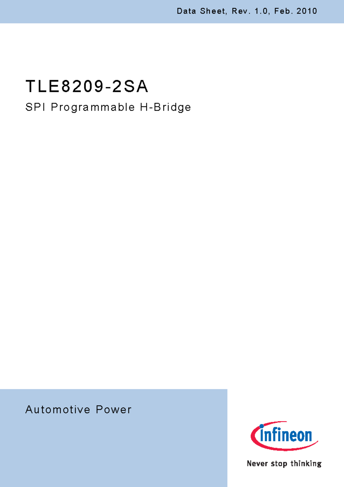 TLE8209-2SA - Datashet integrado TLE8209 - T L E 8 2 0 9 - 2 S A S P I ...