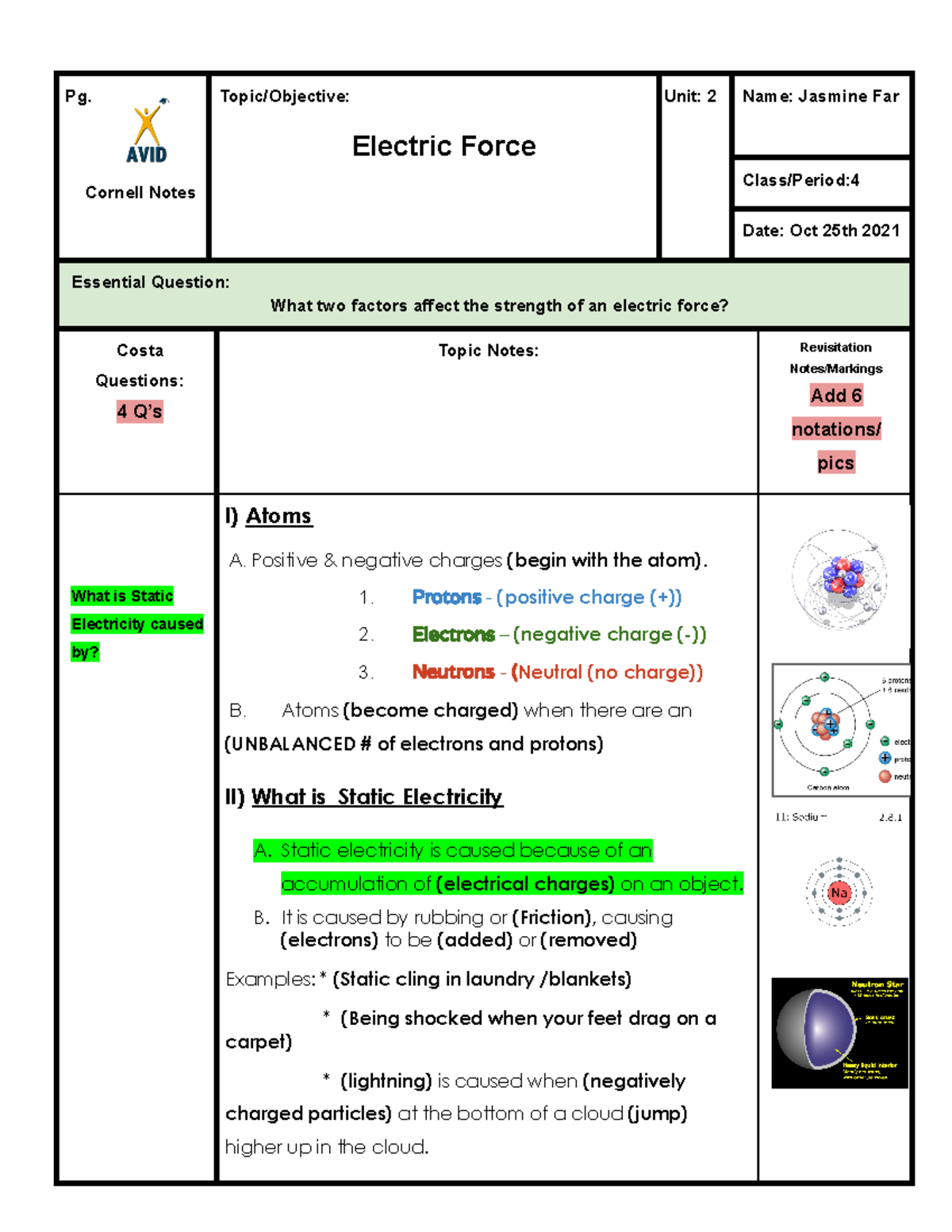 Copy of Jasmine Far - Electric Force Notes (Gabaldon 21-22) - Pg ...
