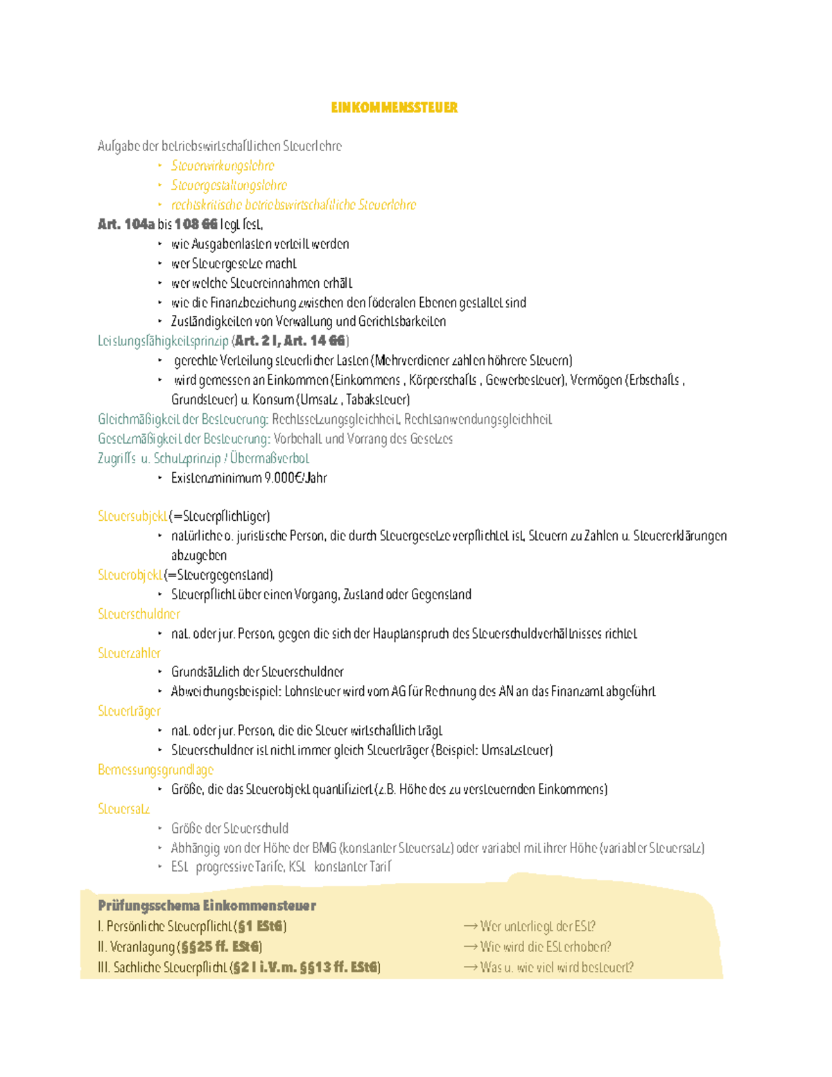 Zusammenfassung ESt und USt - Warning: Error during font loading: XMLHttpRequest is not defined ...