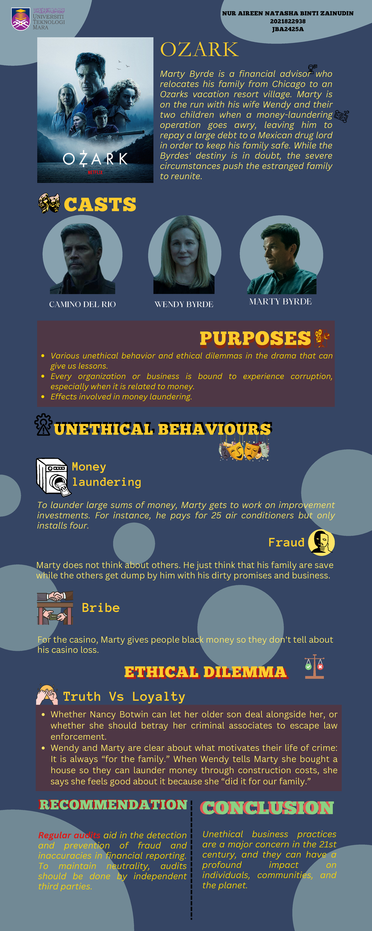 Dark Blue Professional Modern Web Design Infographic - ETHICAL DILEMMA ...