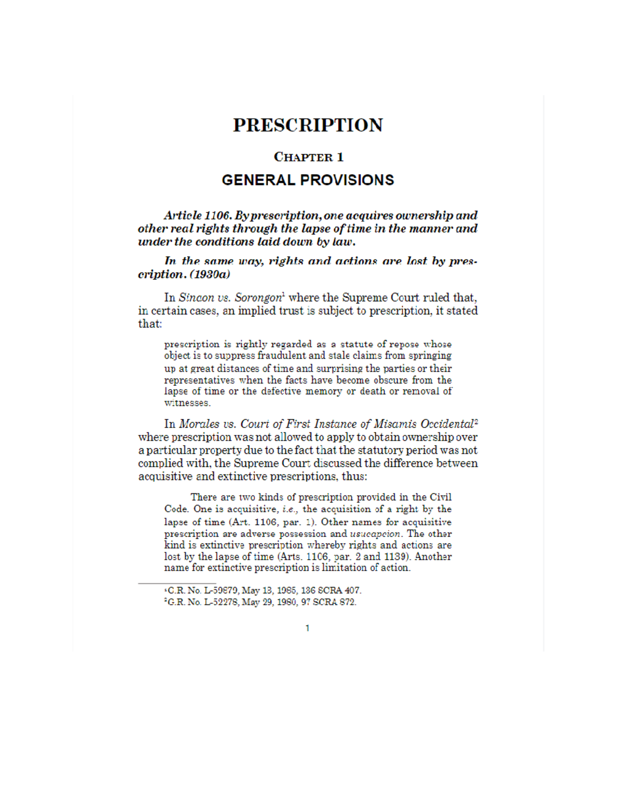 Prescription - Law - \ - Studocu