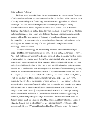 CHAPTER 10 : INNER AND EAST ASIA, 600 -1200 - Tang Empire ended the ...