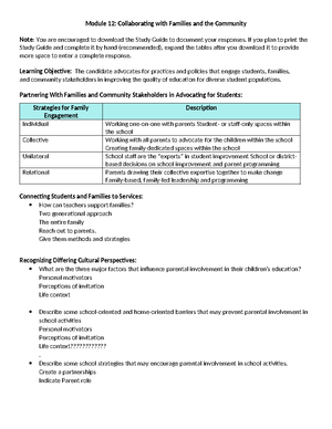 D096 d169 m4 study guide - Module 4: Creating Inclusive Learning ...