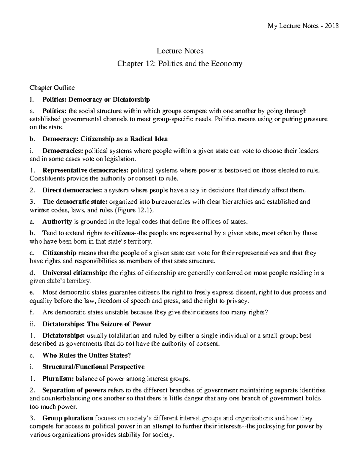 Chapter 12 Lecture Notes - SOC 101 - CSN - Studocu