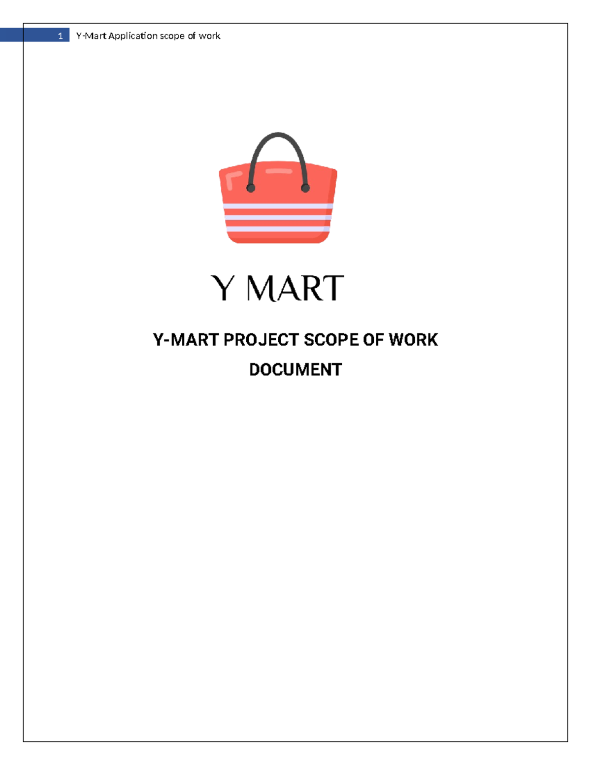 Sample+SOW+template - ttt - Y-MART PROJECT SCOPE OF WORK DOCUMENT Table ...