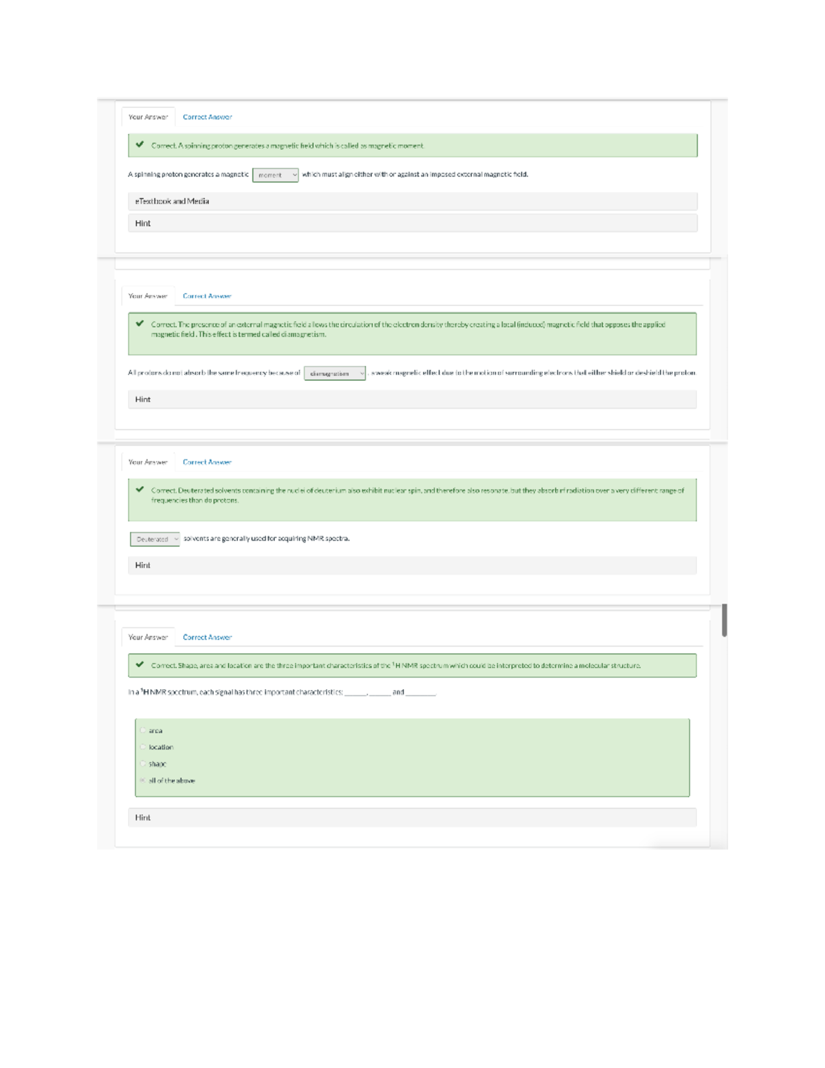 CHEM331 ch15 - SUMMER ONLINE COURSE HOMEWORK - CHEM 331 - Iowa State ...