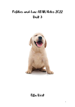 Politics and Law Unit 4 ATAR Notes - Politics and Law ATAR Notes 2022 ...