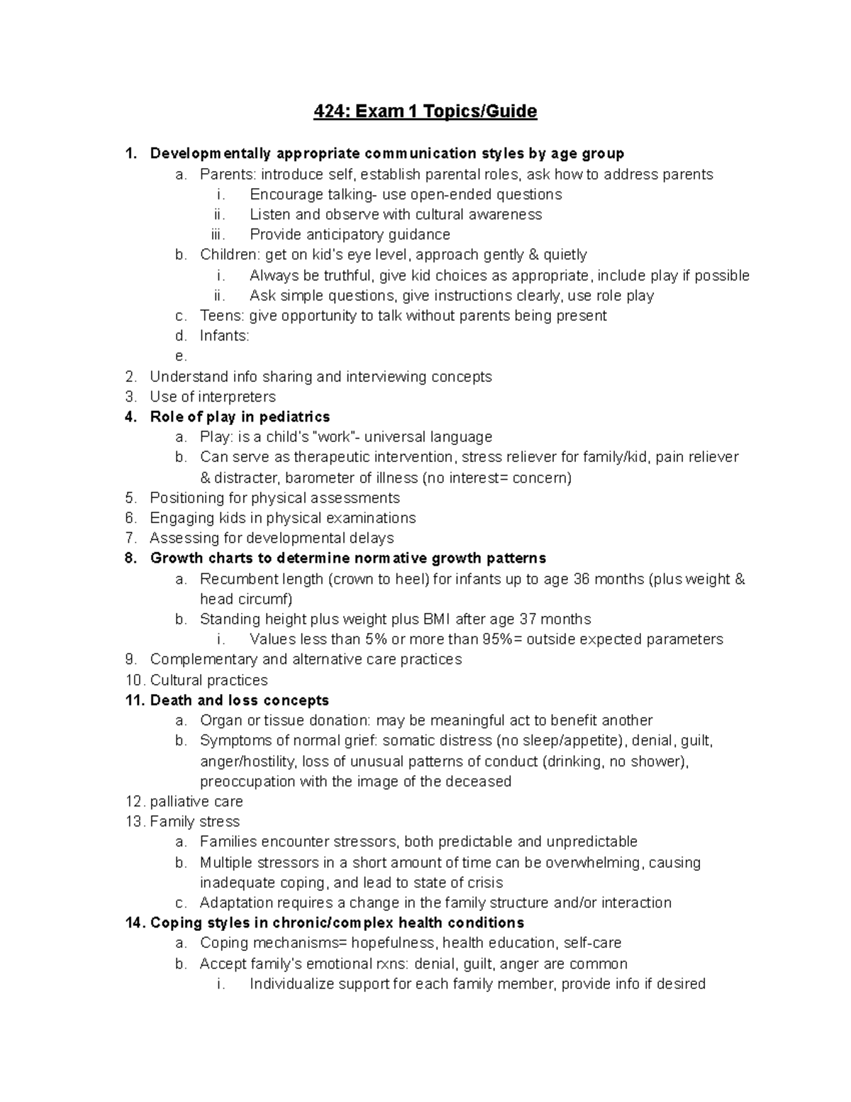 424 Exam 1 Topics Guide pdf - 424: Exam 1 Topics/Guide 1 ...