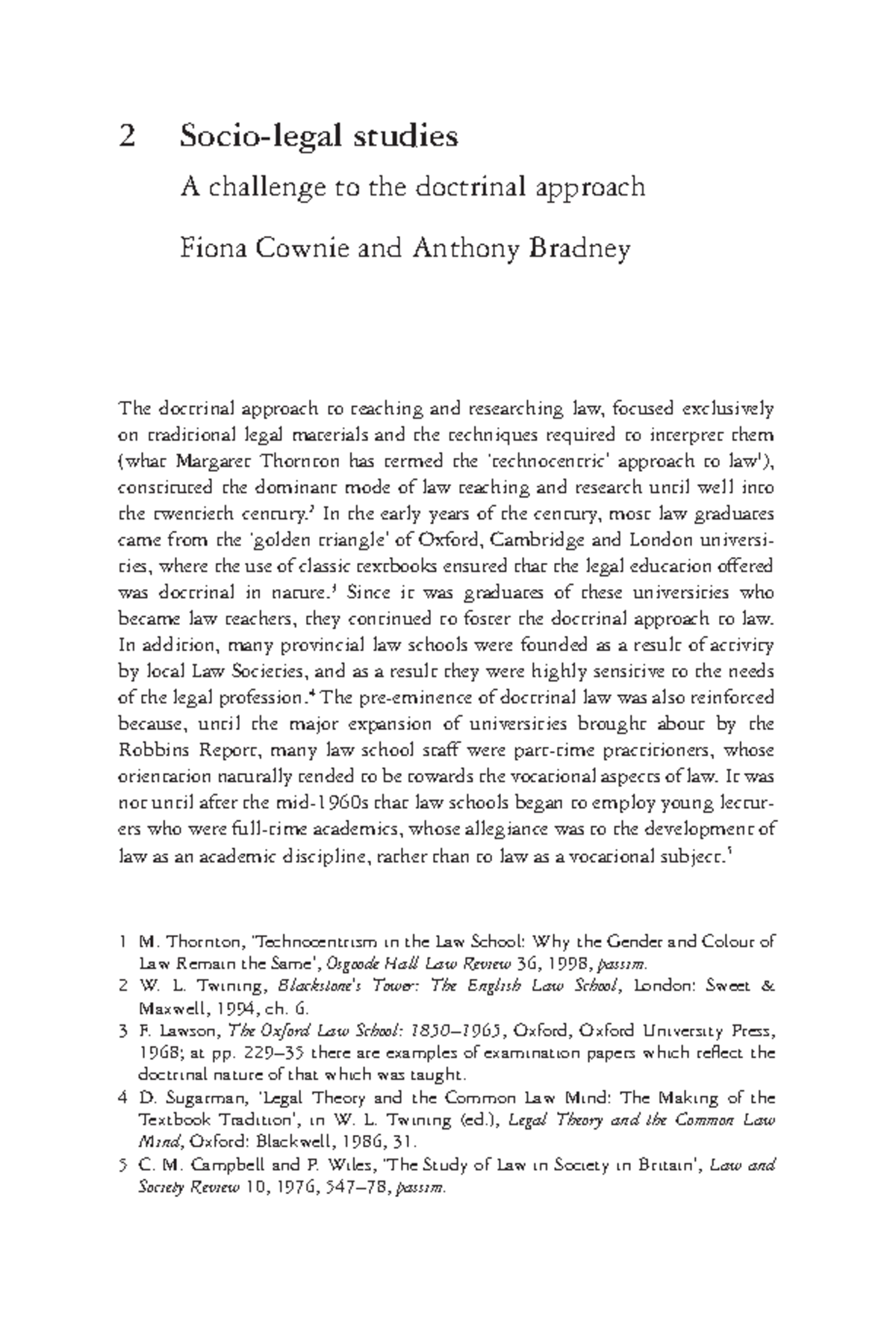 10 - ksdjcb - 2 Socio-legal studies A challenge to the doctrinal ...