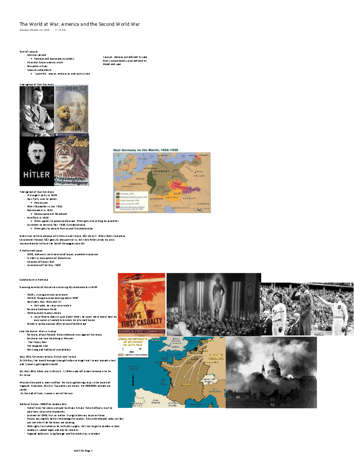 The World at War- America and the Second World War - Political and ...