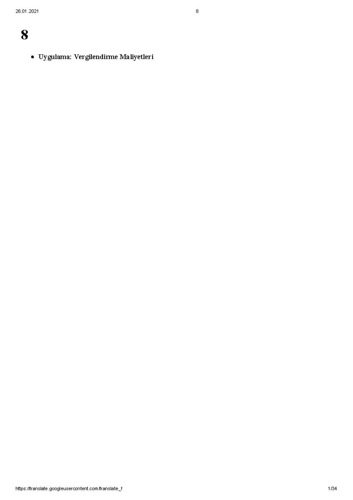 8 - fdfsf - 8 Uygulama: Verglendrme Malyetler Uygulama: Verglendrme ...