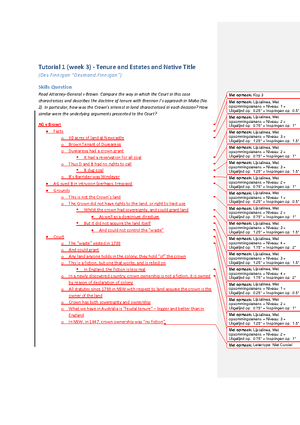 A1.6 Pre-Preparation Worksheet- 6/6 - Real Property 70317 Tutorial ...