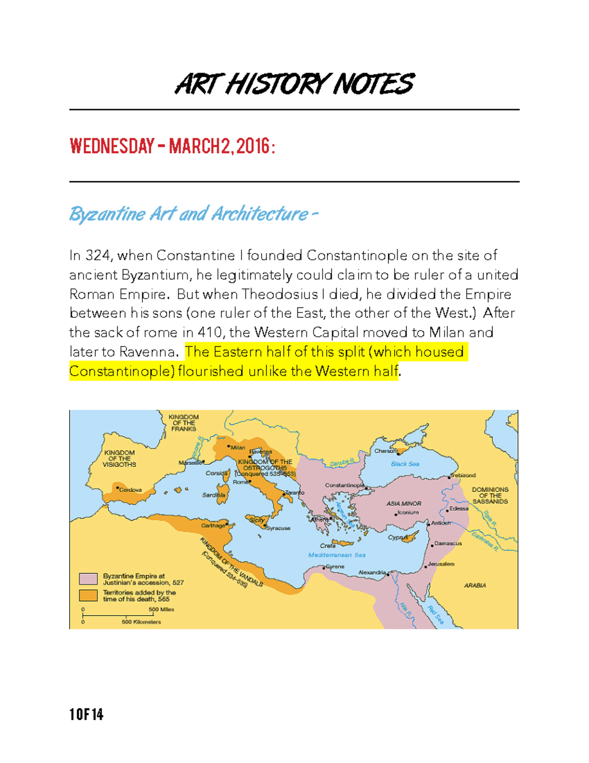 Art History - Byzantine Art and Architecture - ART HISTORY NOTES ...