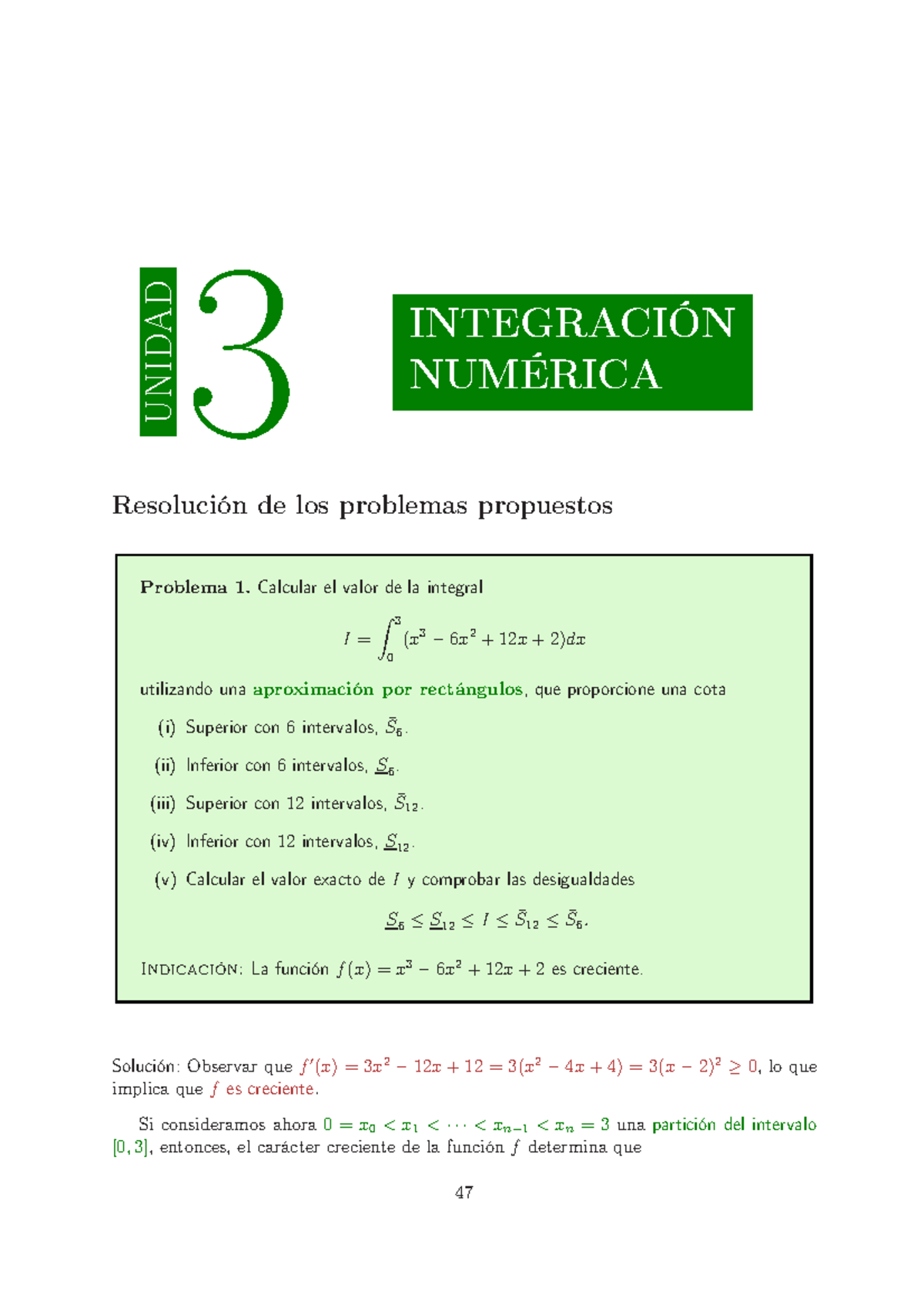 Tema3 Solucion Problemas Integracion - UNIDAD 3 INTEGRACIÓN NUMÉRICA ...
