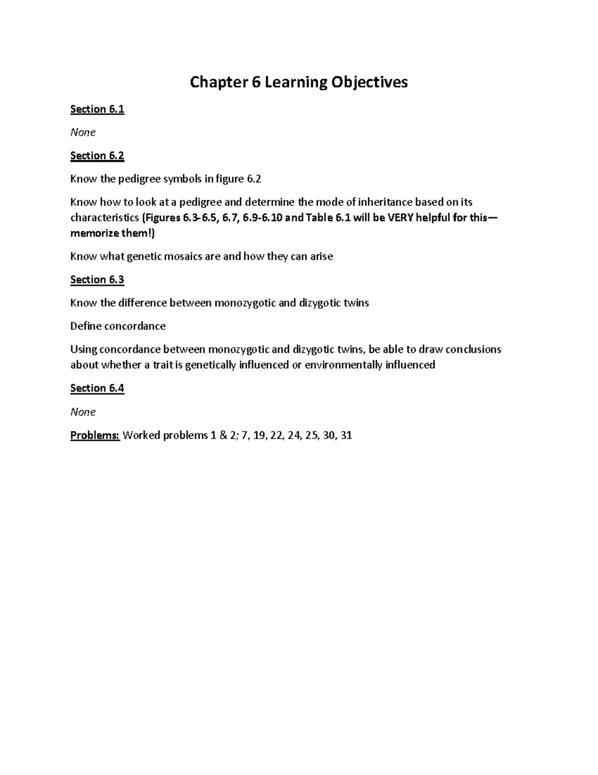 Chapter 6 Learning Objectives - Chapter 6 Learning Objectives Section 6 ...