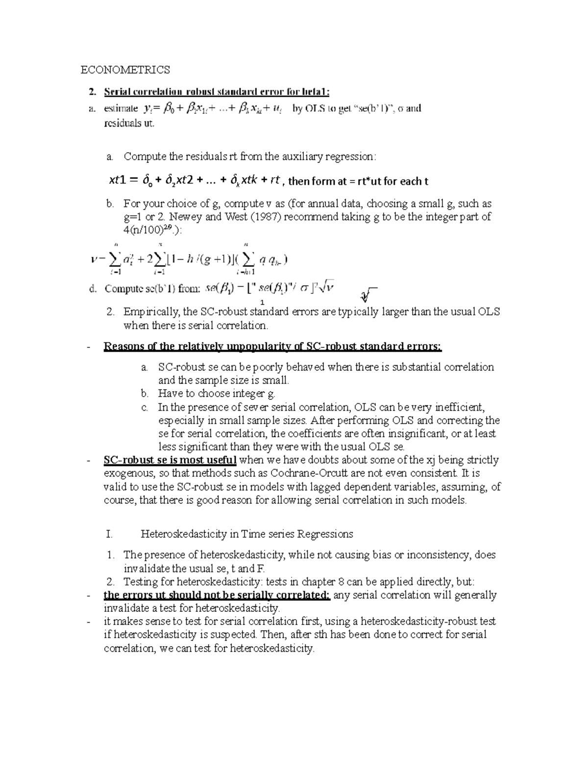 Econometrics 9 Pooling Cross Sections Across Time Is A Common Method Used In Panel Data