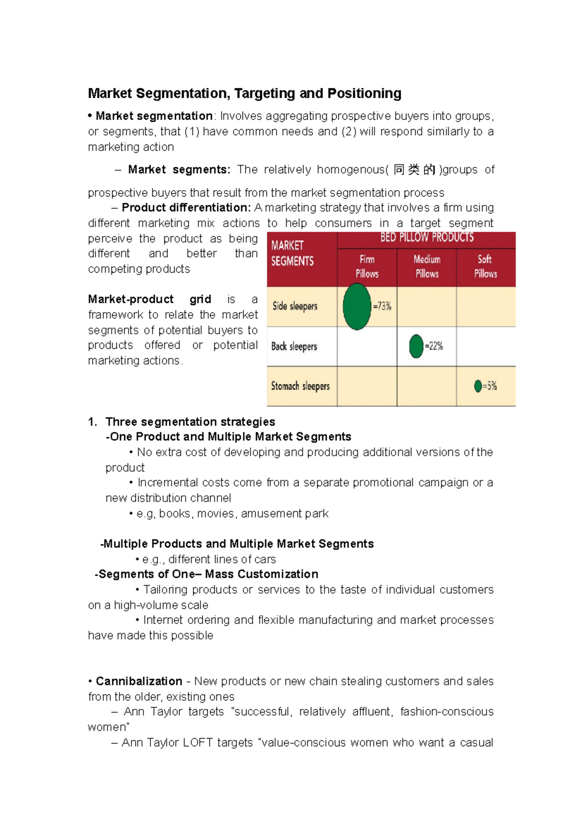5 Market Segmentation, Targeting and Positioning - Market Segmentation ...