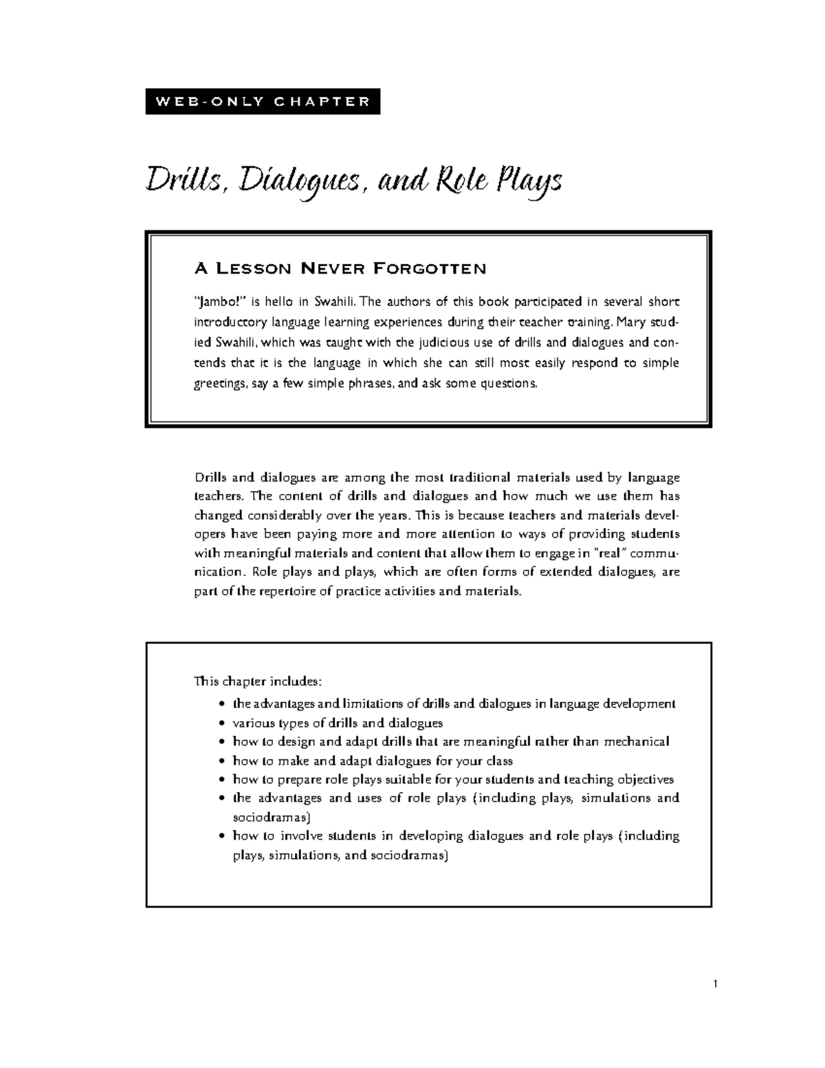 Week-4 4.4Using drill-dialogue to teach English - 1 W E B - O N LY C H ...