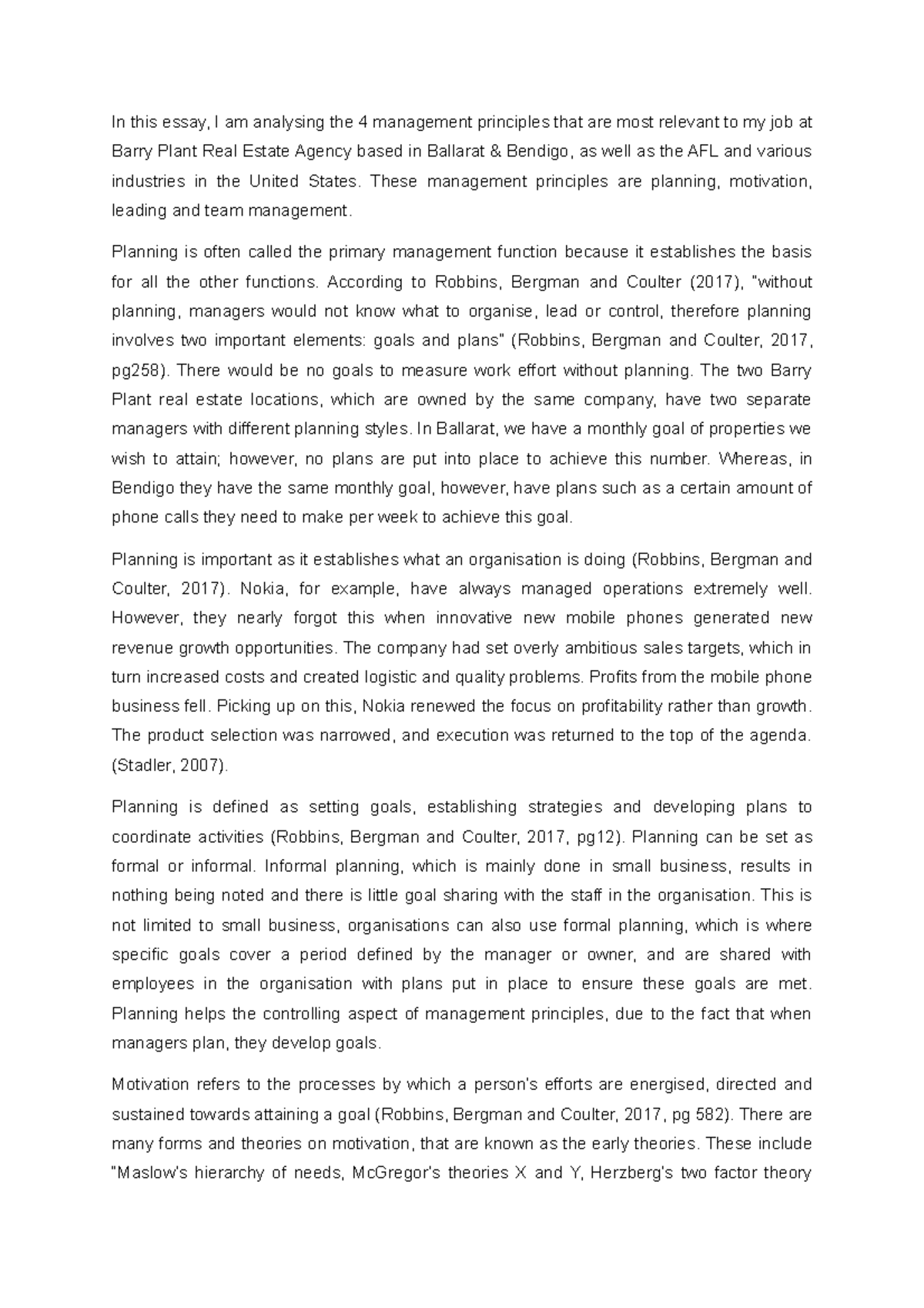 Assignment 3 - Definition grade. - In this essay, I am analysing the 4 ...