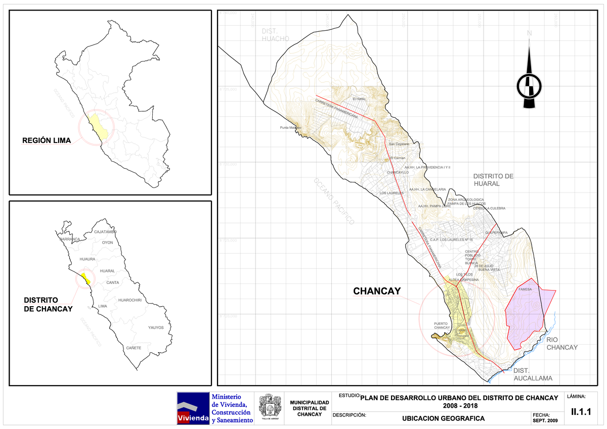 PDU- Chancay Planos- Diagnostico I - arquitectura - Studocu