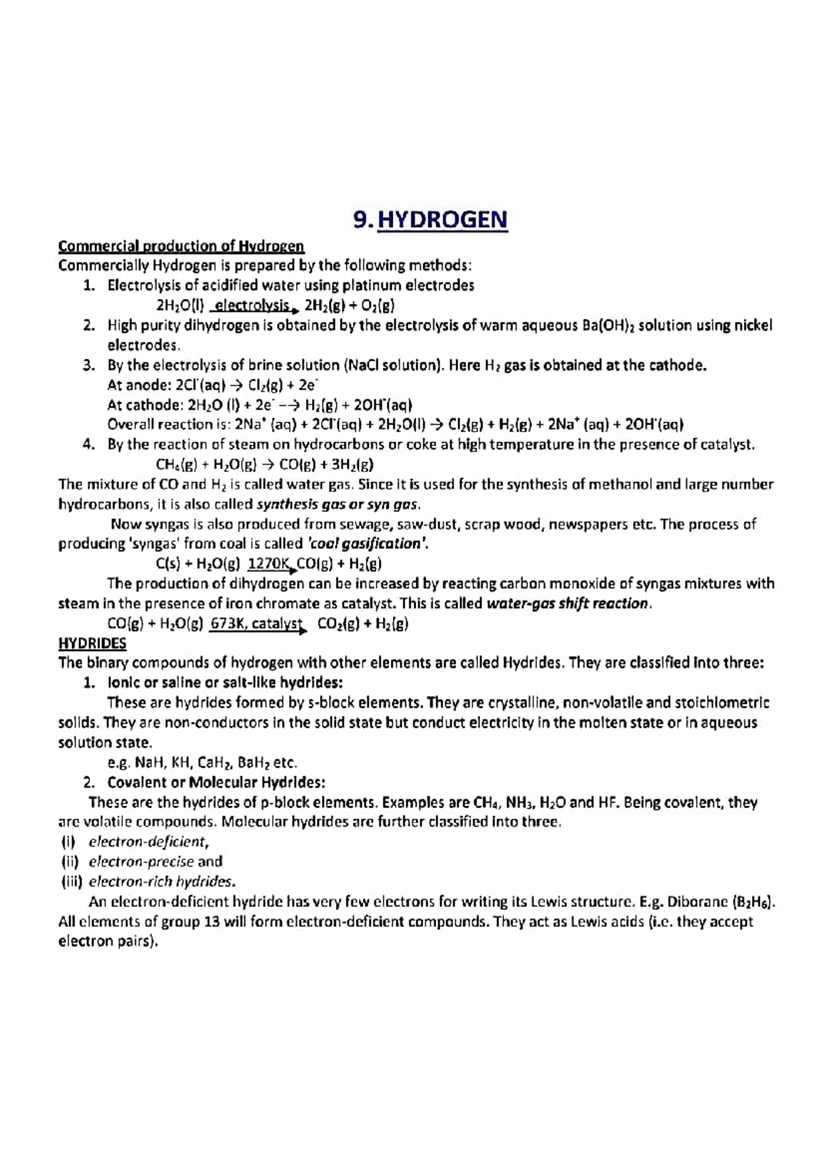 Hydrogen - Science, Technology, Engineering, and Mathematics - Studocu