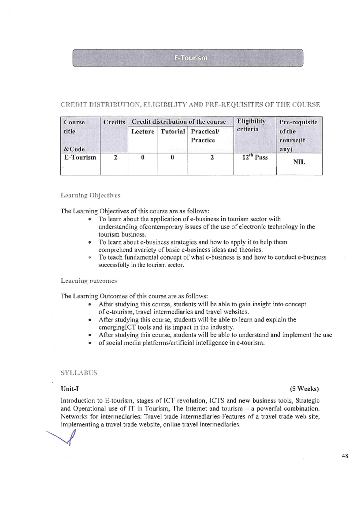 NEP SEC E tourism - N VHNFTGCGHXGHGCHG - Hospital Administration - Studocu