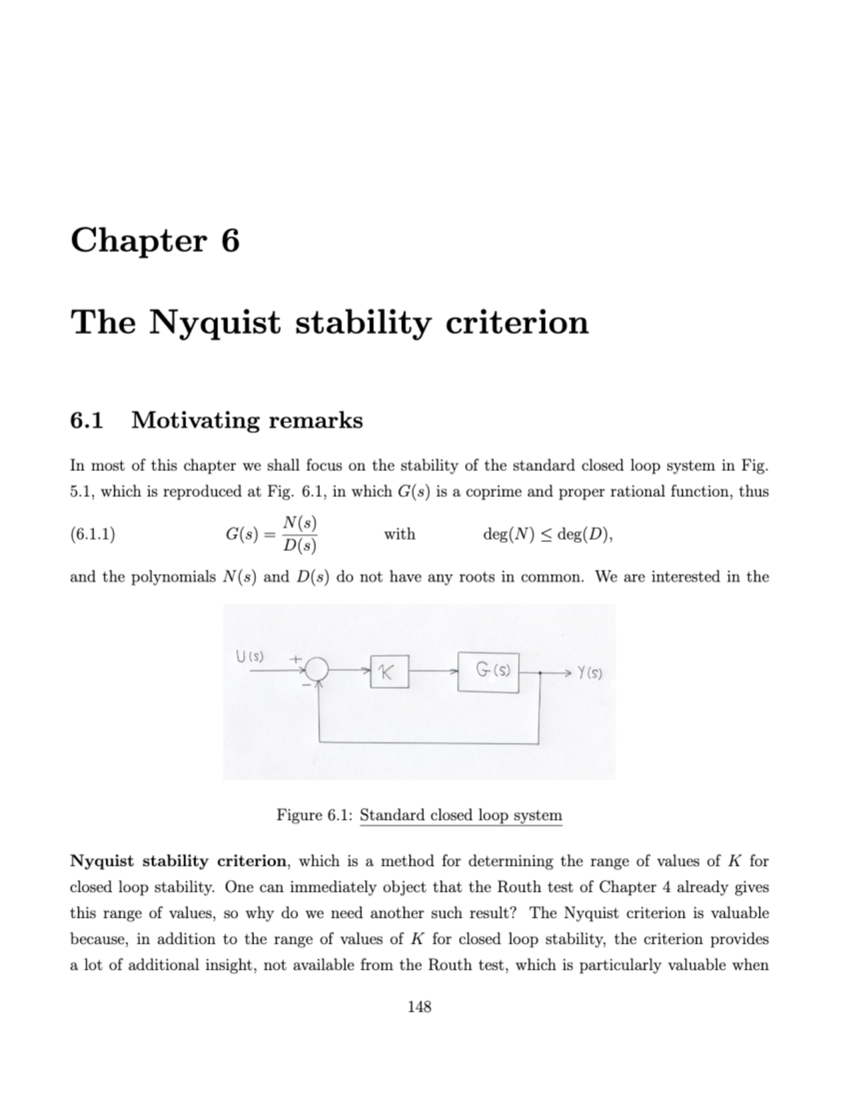 Chapter 6 - Nyquist Stability - ECE 380 - Studocu