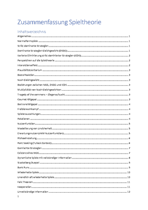 Übung 1 Spieltheorie - Übungsaufgaben mit handschriftlichen Lösungen ...