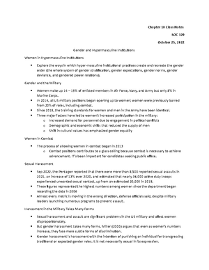 Gender and the Global Economy - Chapter 6 Notes SOC 329 September 26 ...