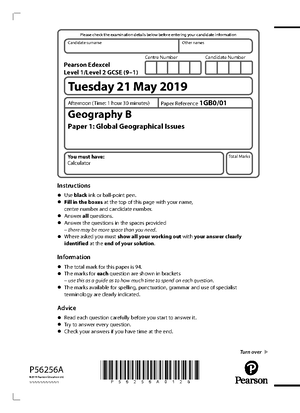Geography - Year 2 - GCSE - Studocu
