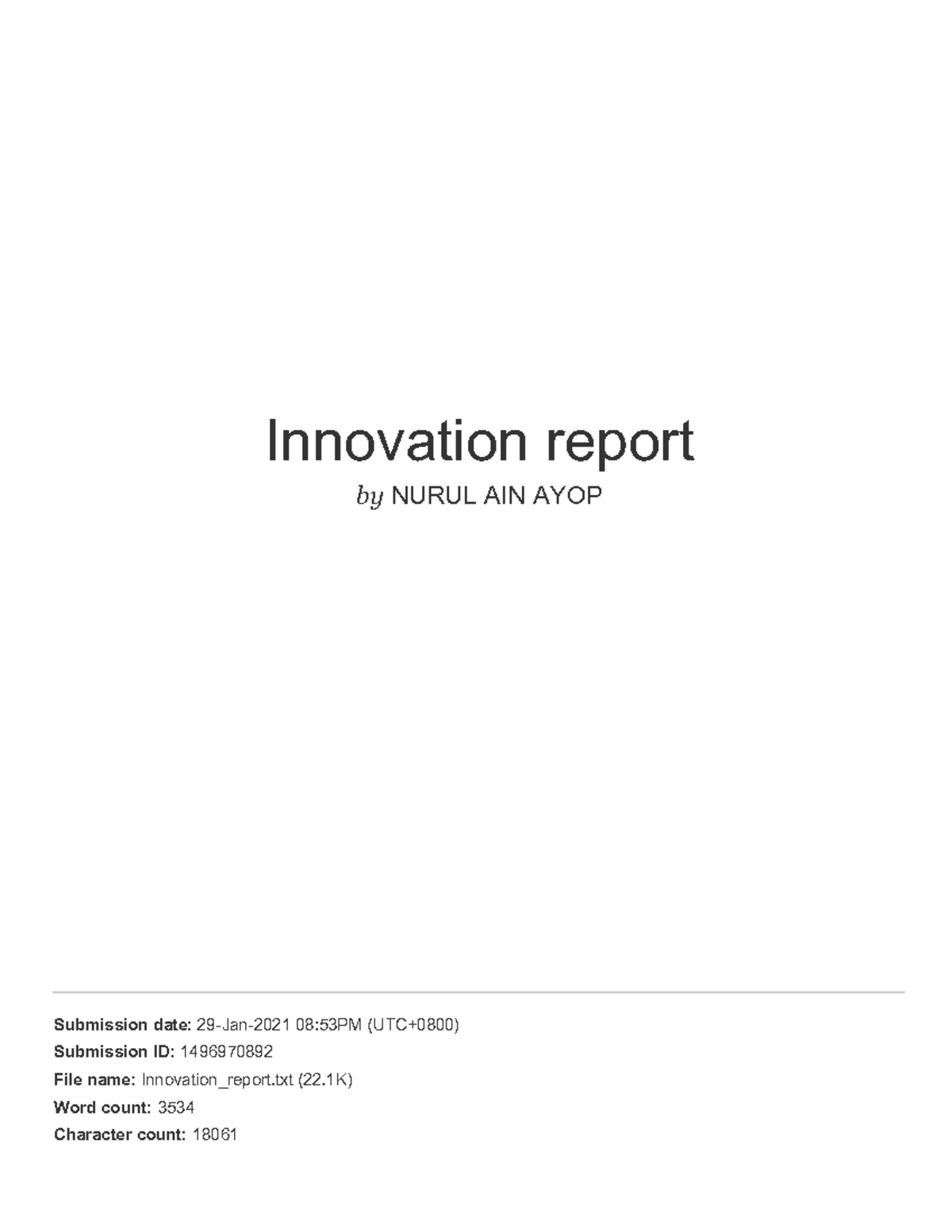 Innovation report 2019 as reference .... - Business Studies ...
