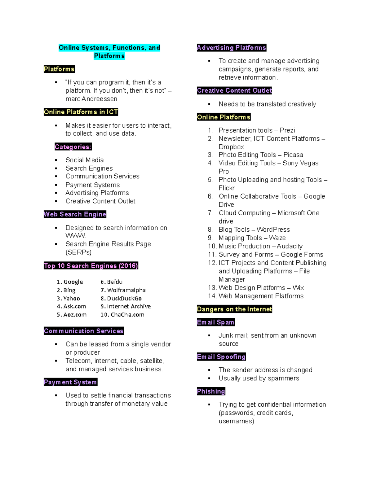 Reviewer in ET 1st Quarter - Online Systems, Functions, and Platforms ...