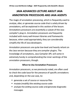 Java Programming Language - STI San Jose Del Monte College BSIT ...