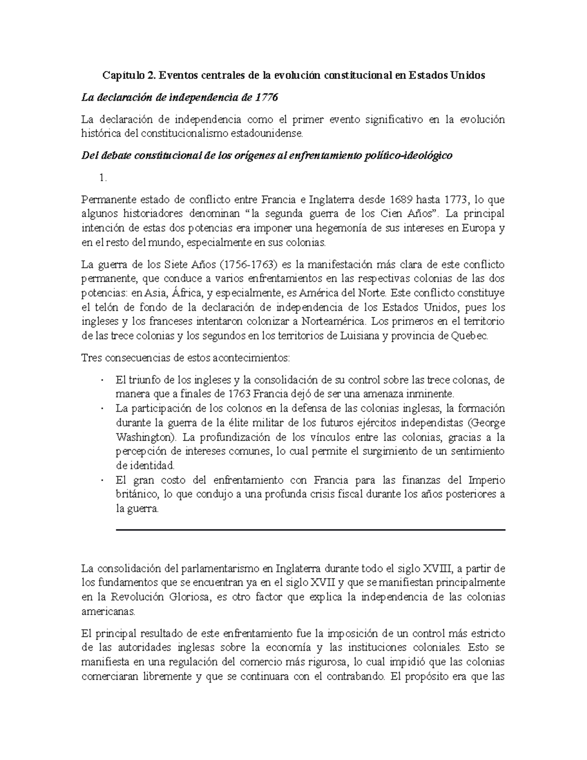 Capítulo 2 - PArcial - Capítulo 2. Eventos centrales de la evolución ...
