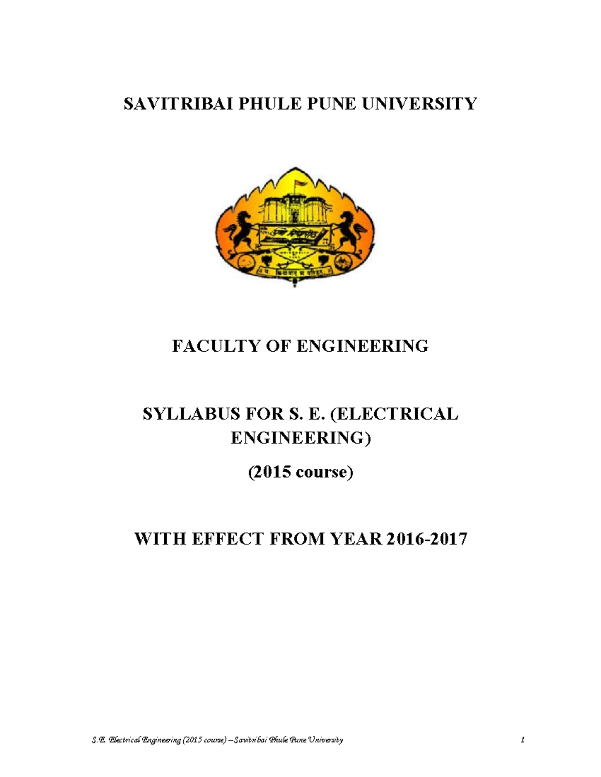 SE Electrical Engg (2015 course)7-9-16 - SAVITRIBAI PHULE PUNE ...