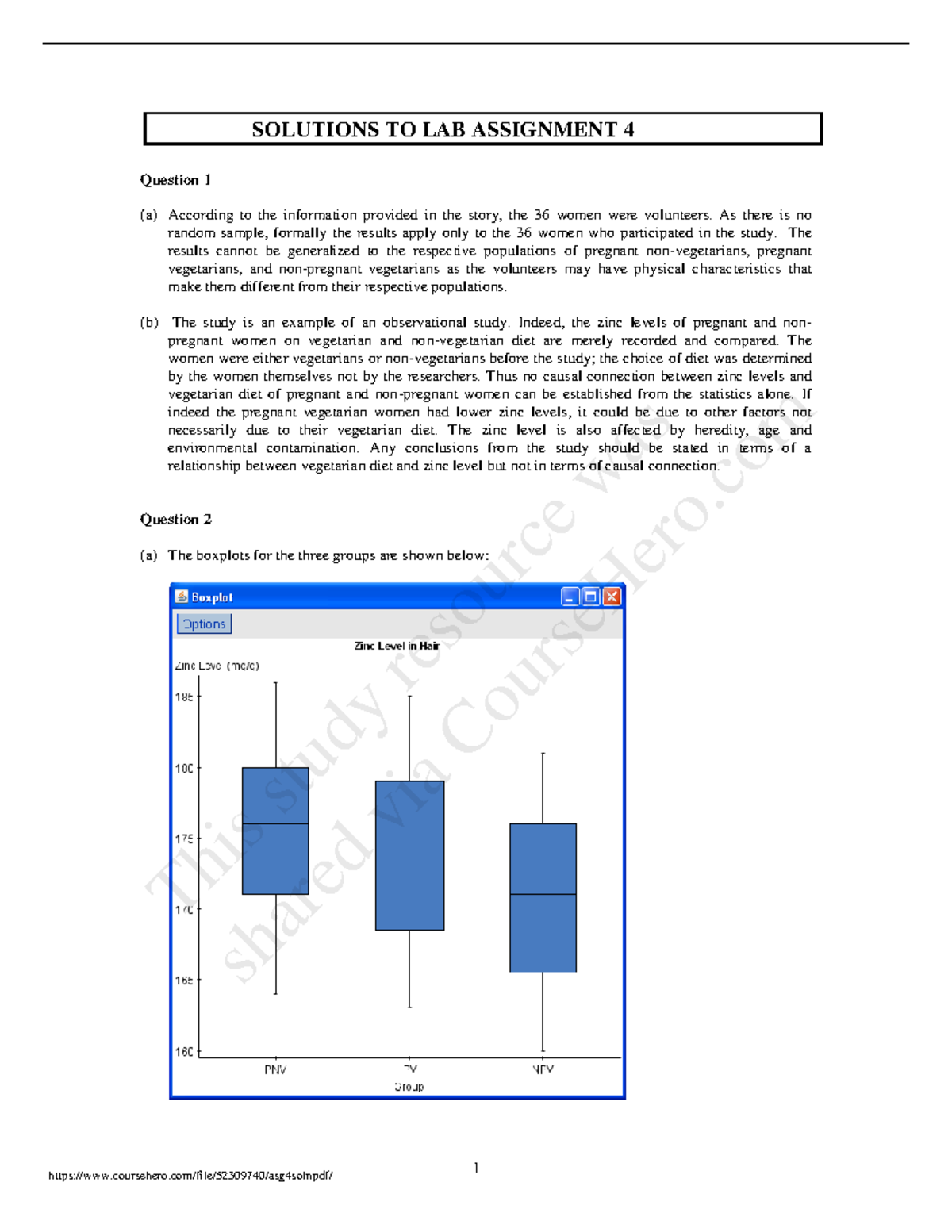 Asg4soln.pdf (1) - Lab - 1 SOLUTIONS TO LAB ASSIGNMENT 4 Question 1 (a ...
