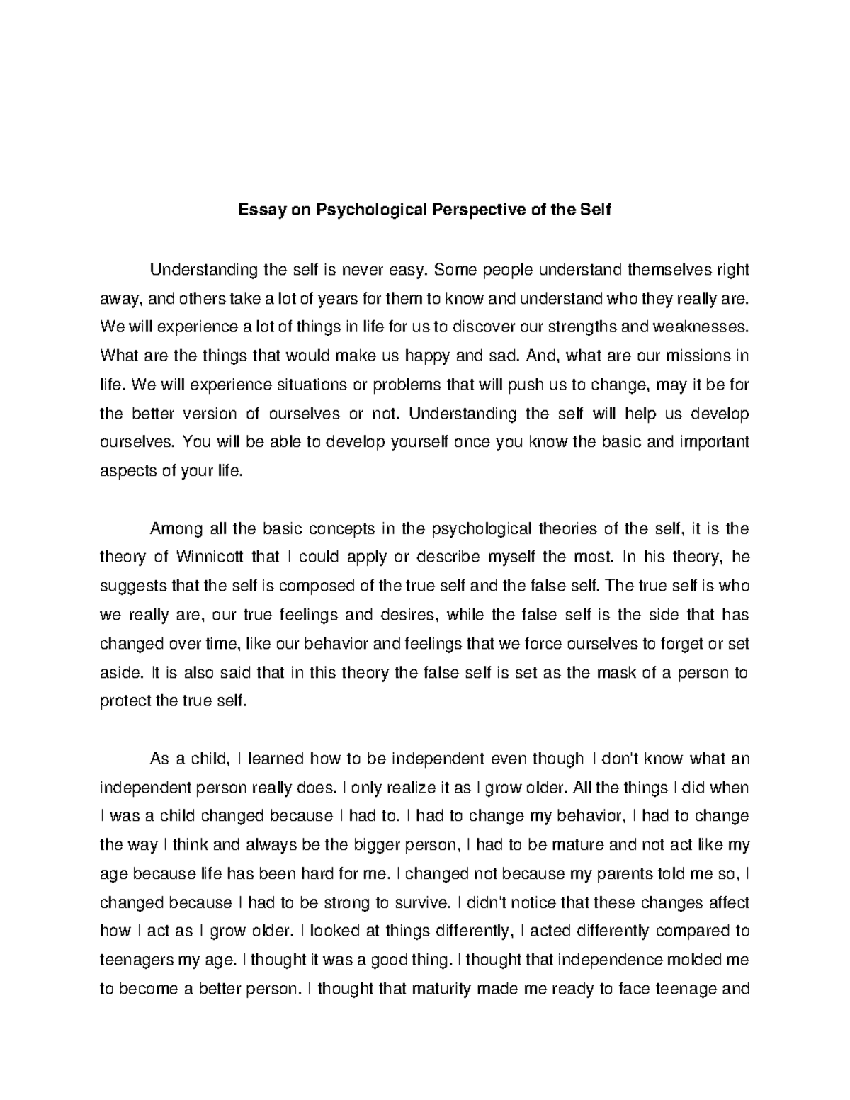 Psychology Degree Essay Examples At Arthur Dwyer Blog