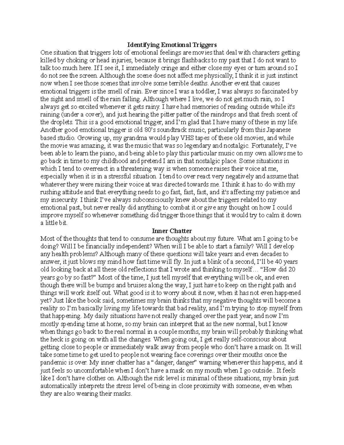 Module 3 Reflection 2 - Alane Daugherty - Identifying Emotional ...