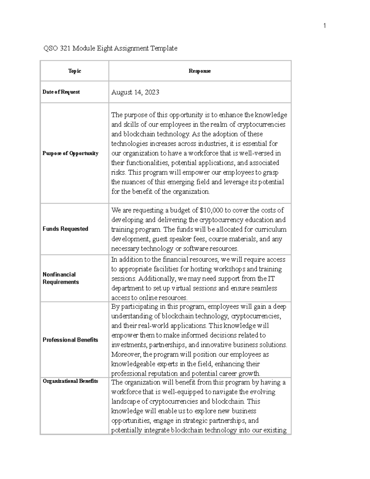 Untitled document-52 - oil;ljk - 1 QSO 321 Module Eight Assignment ...