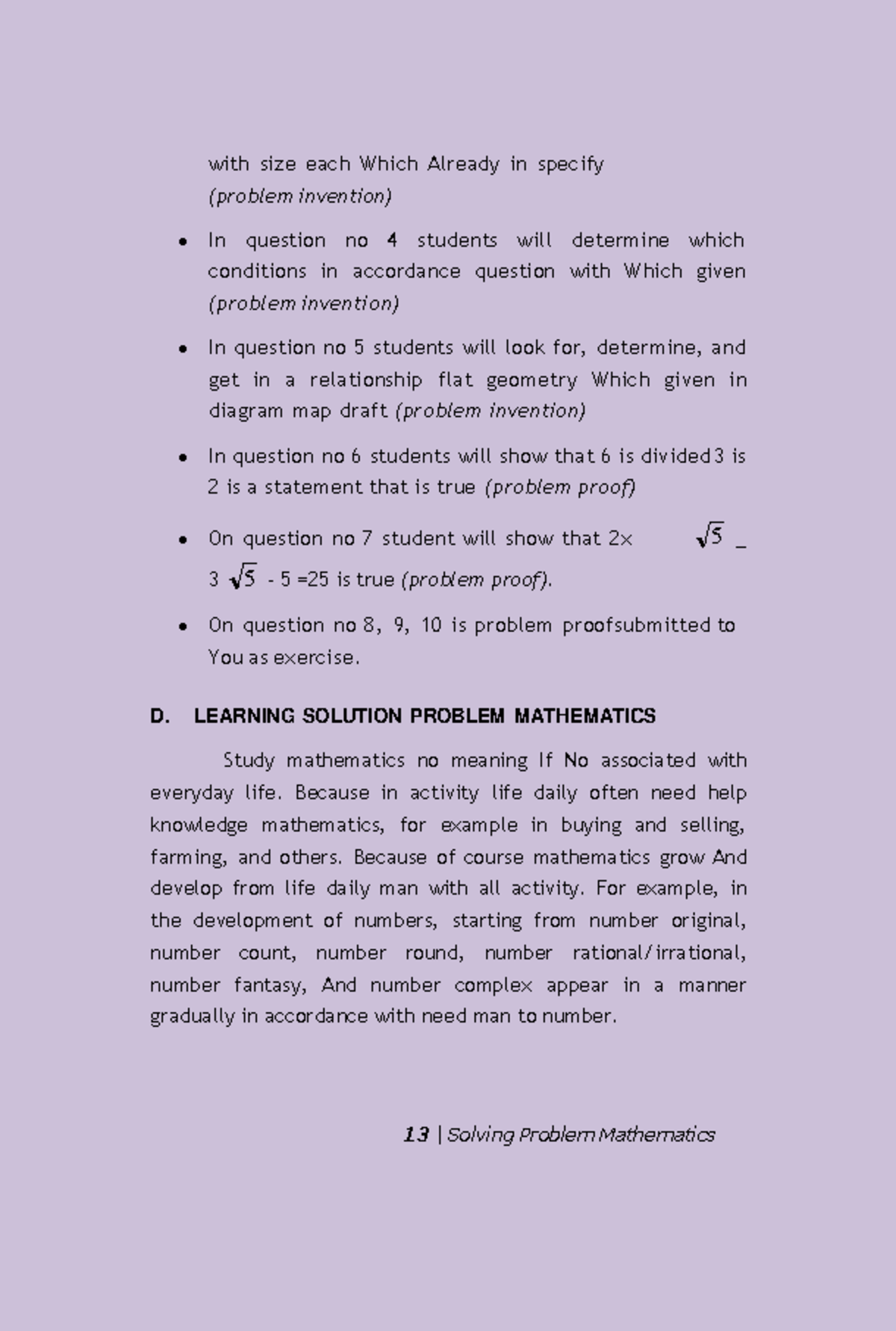 Basic foundation in mathematics-11 - 5 5 with size each Which Already ...