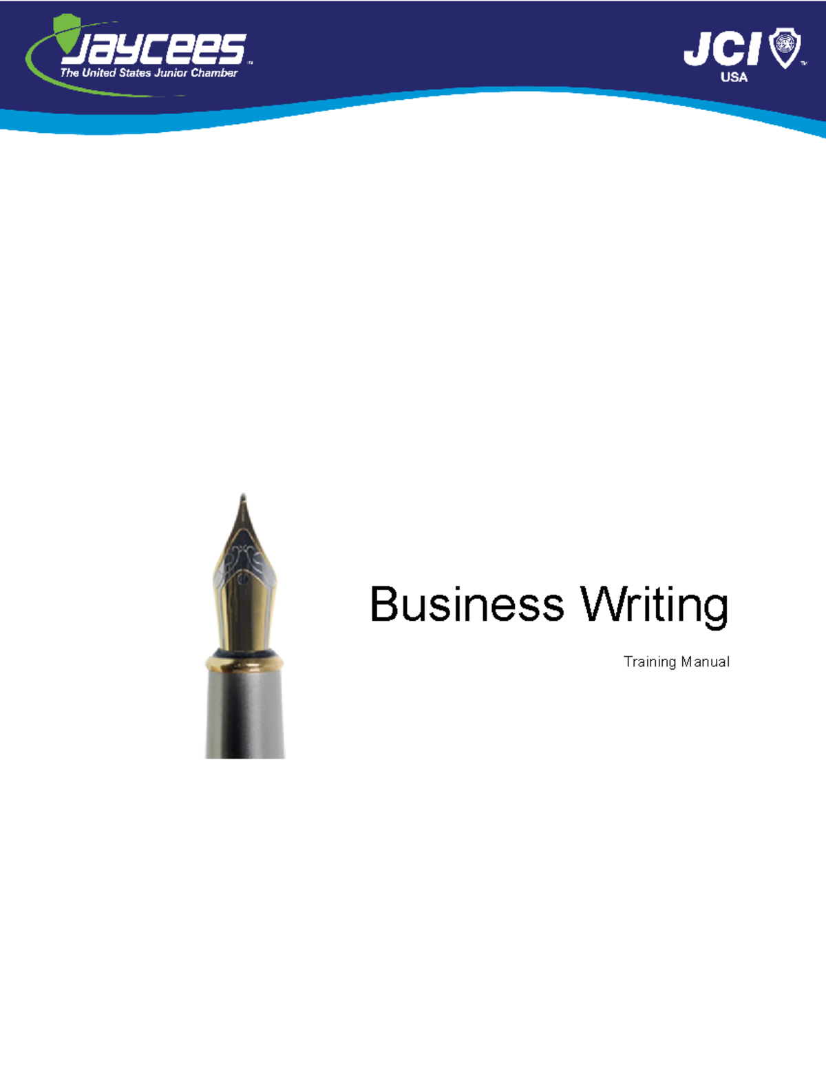 Bw training manual - manadtory - Business Writing Training Manual TABLE ...