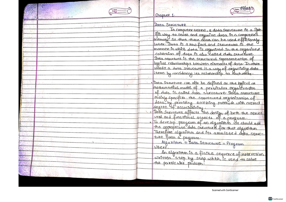 DSA Note 2021 - sd dafsdf dfafghgf fghshh - Object Oriented Programming in C++ - Studocu