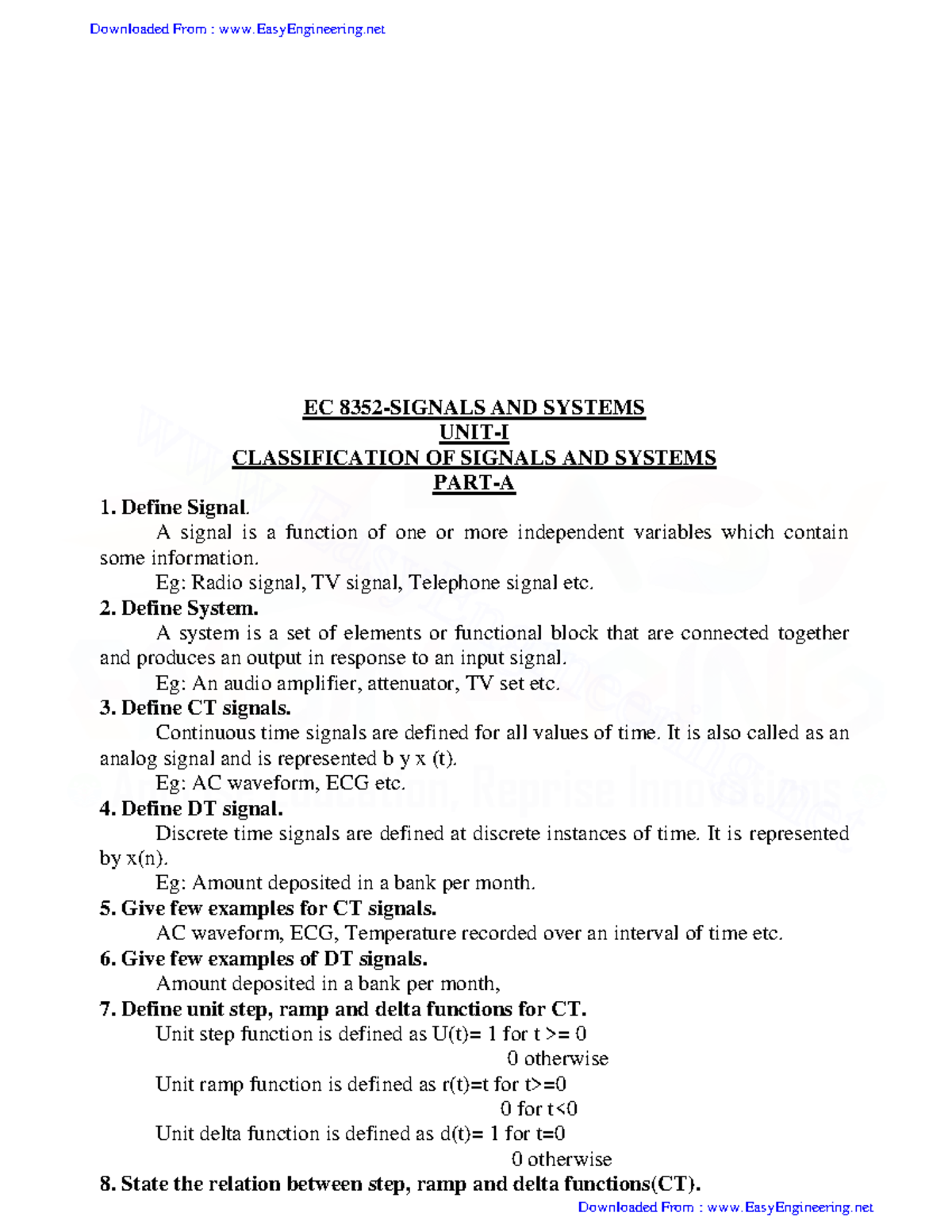 EC8352 2M QB IQ - By www.Easy Engineering.net 2 - With a neat diagram explain the operation of ...