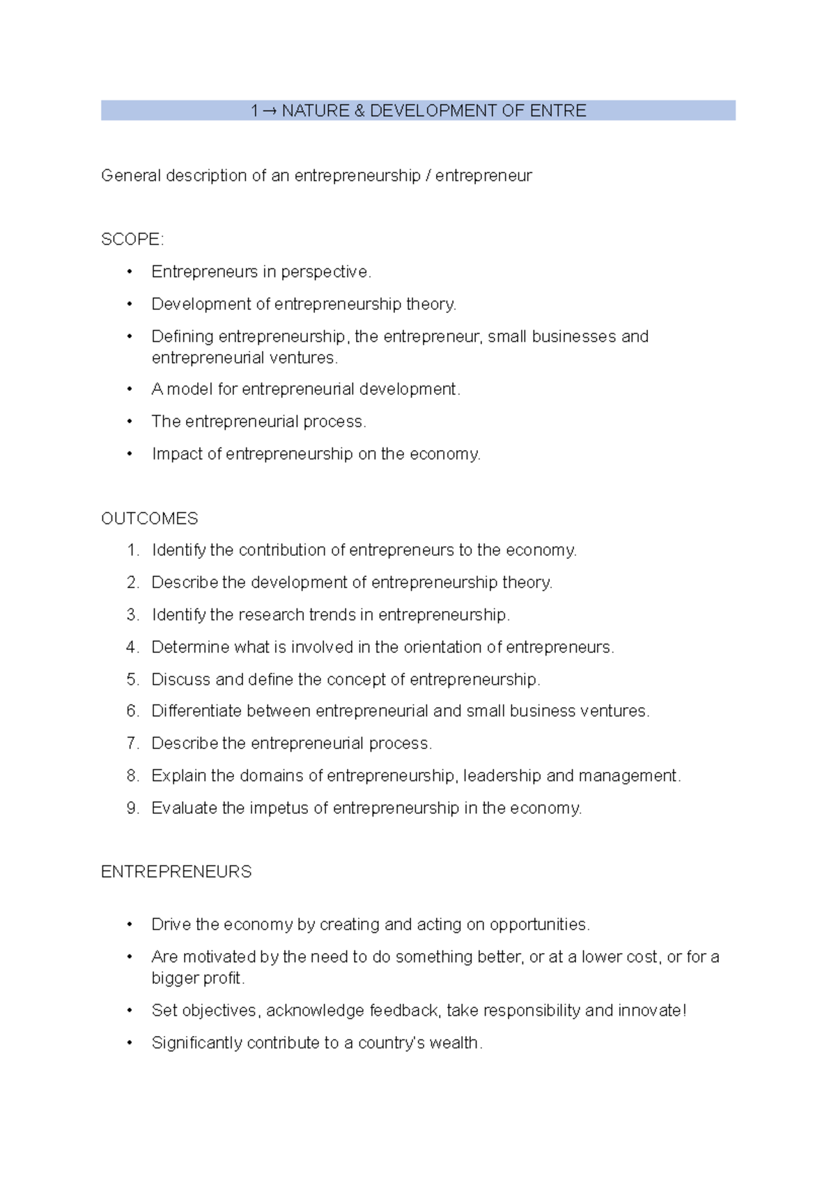 Chapter 1 Summary Lecture Notes Based On The Slides Reviewed In Class