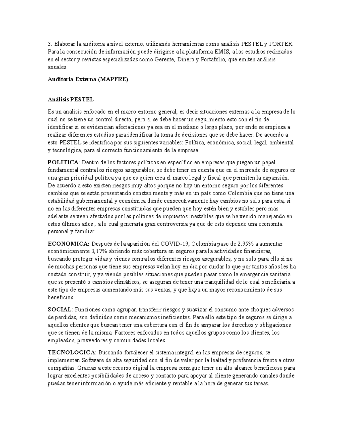 Analisis punto 3 - jhkjhujk uhihi hio - Elaborar la auditoría a nivel ...