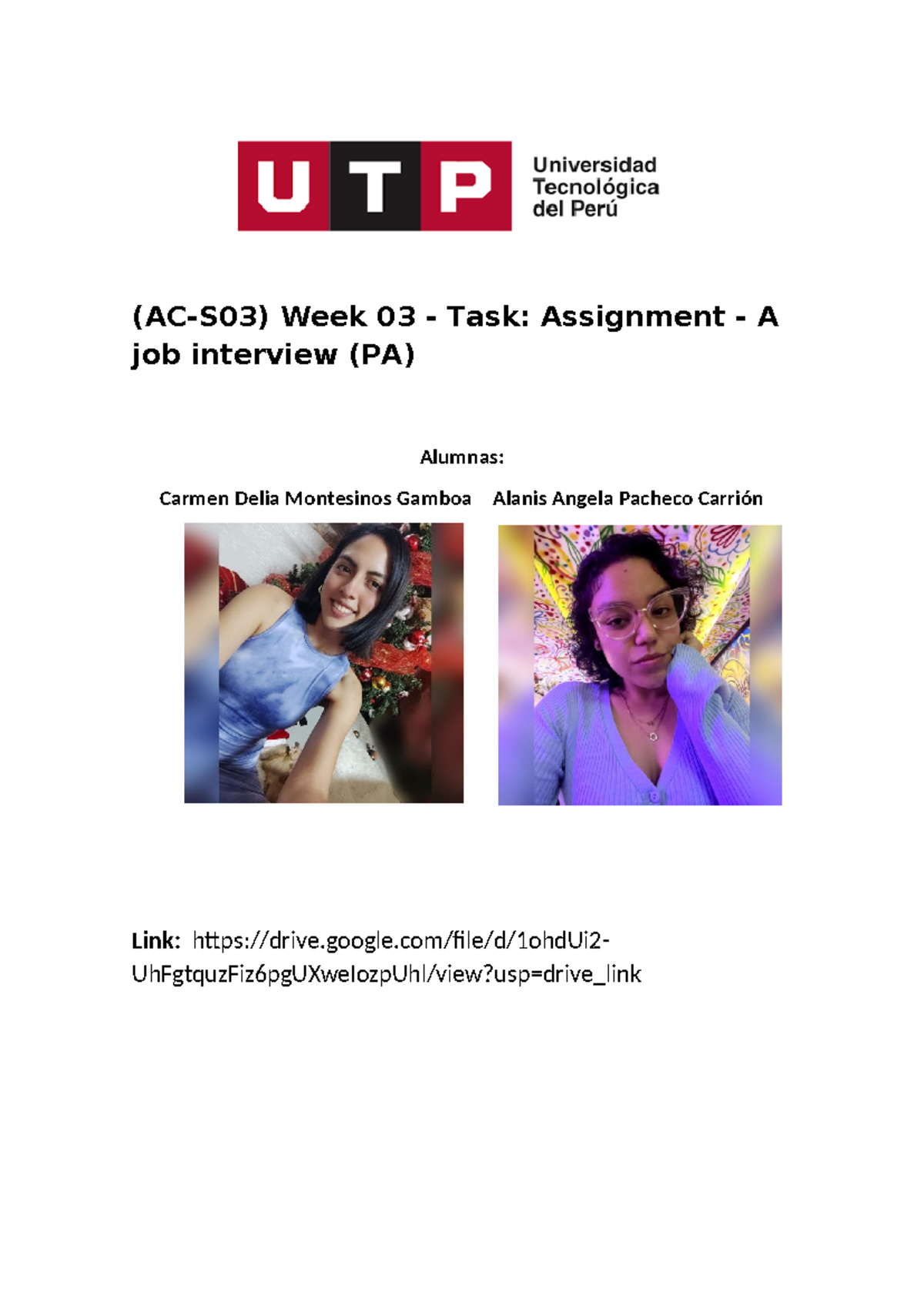 Week 03 - Task Assignment - ingles, tarea - (AC-S03) Week 03 - Task: Assignment - A job ...