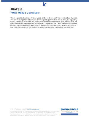 PMGT 520 Overview - PMGT 520 Overview Hi welcome to an overview of ...