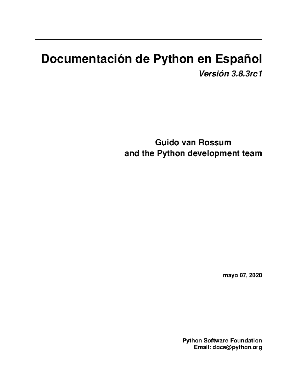 Python Docs Es Readthedocs Io Es Pdf Documentación De Python En