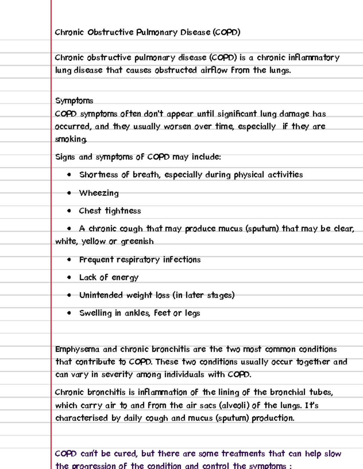 COPD - COPD - Chronic Obstructive Pulmonary Disease (COPD) Chronic ...